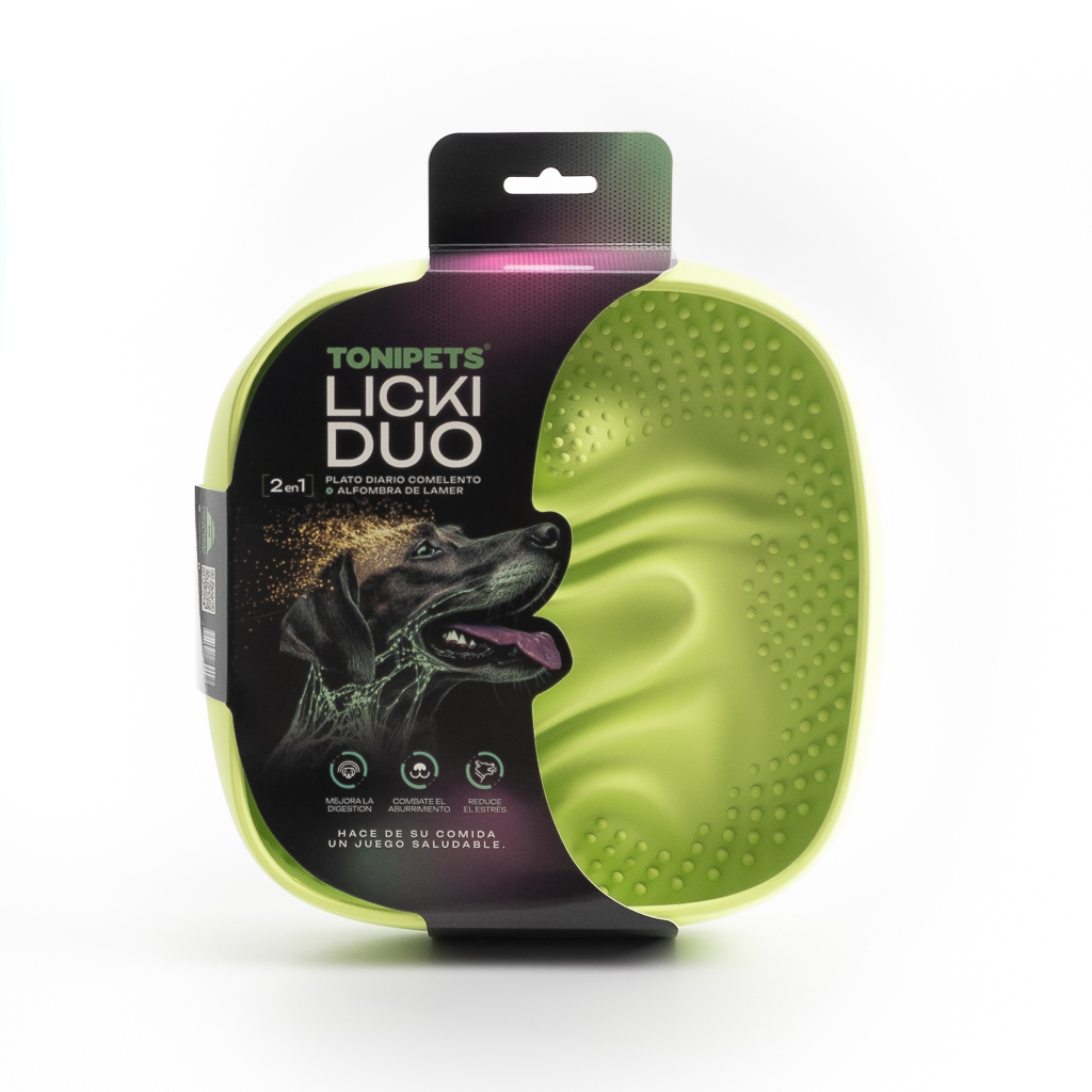Licki Duo – Plato comelento + Alfombra de lamer – BOCANTINO